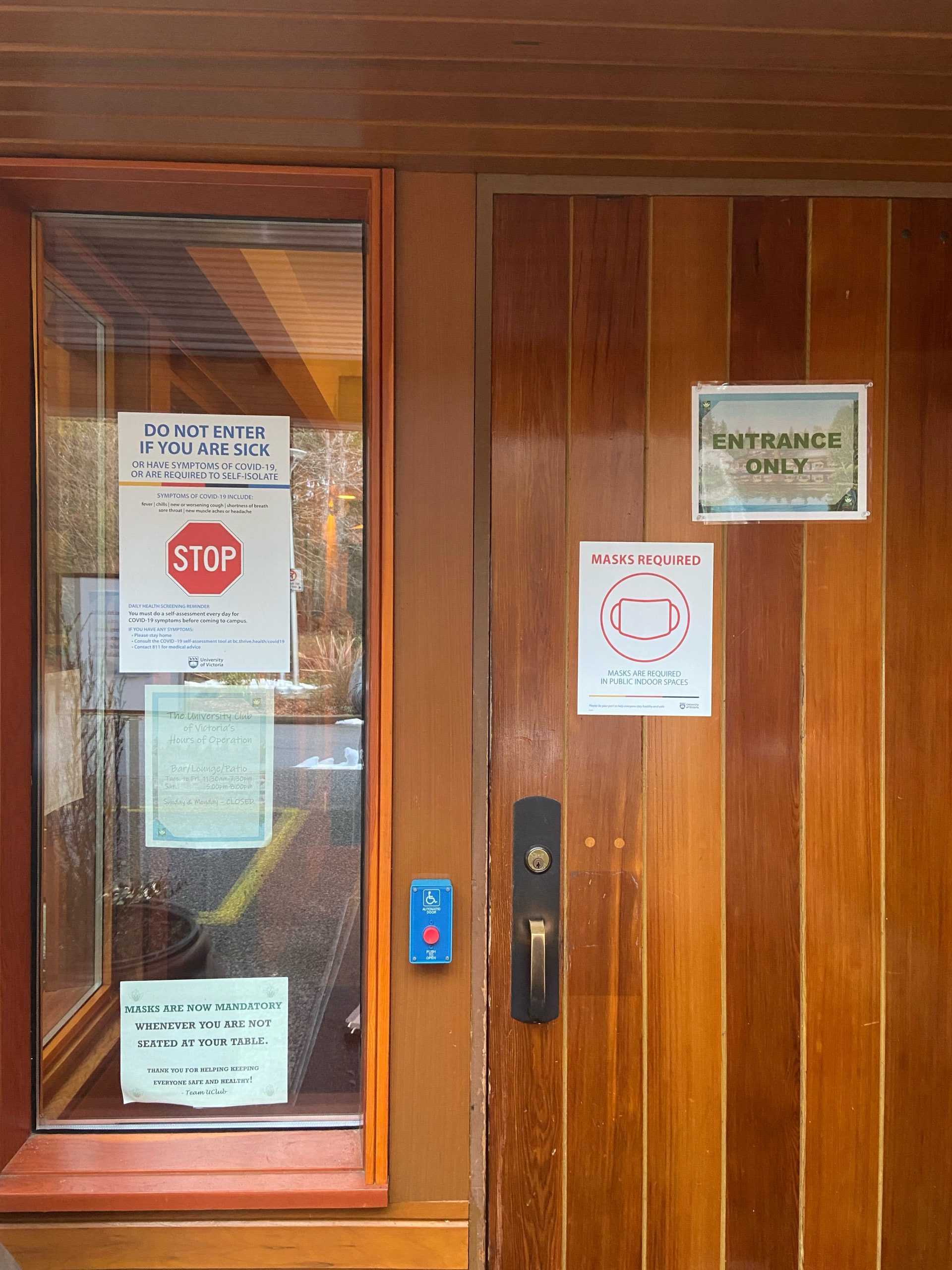 COVID-19 – University Club